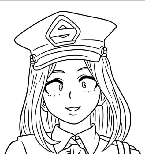 Omalovánka Camie Utsushimi z My Hero Academia k vytisknutí zdarma