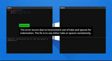 How to fix TabError: inconsistent use of tabs and spaces in indentation in Python - Смотреть ...
