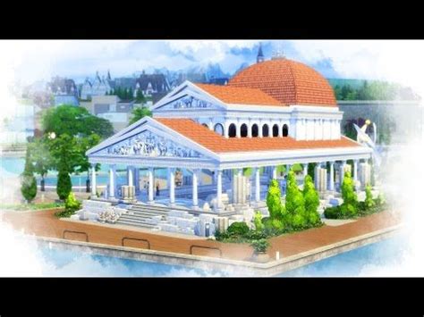 The Sims 4 Building Greekroman Inspired Temple