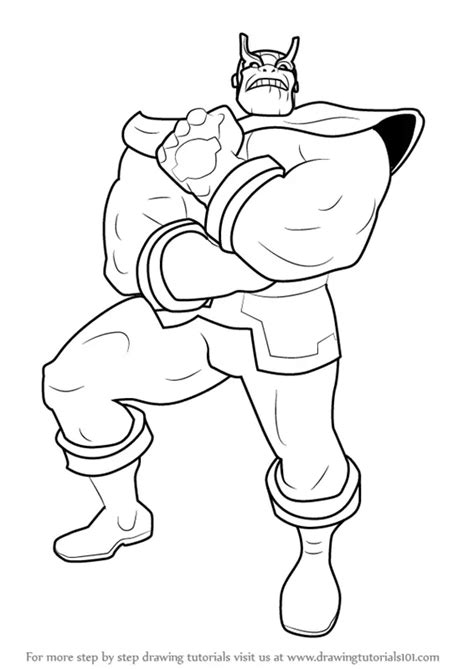 How To Draw Thanos Marvel Comics Step By Step DrawingTutorials Com