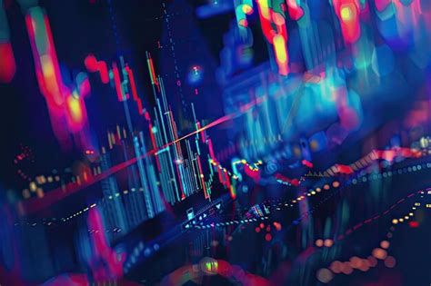 The Cityscape Serves As A Backdrop For The Computergenerated Graph