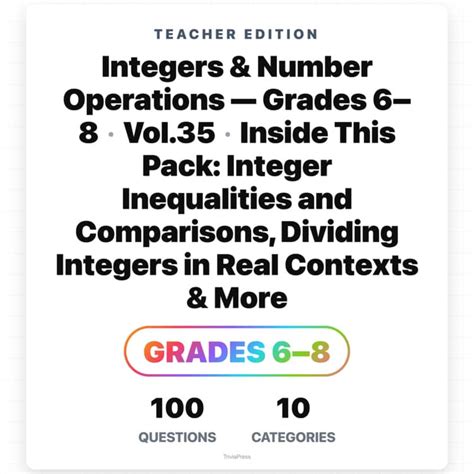 Working With Integers Adding Integers With The Same Sign Grades 6 8