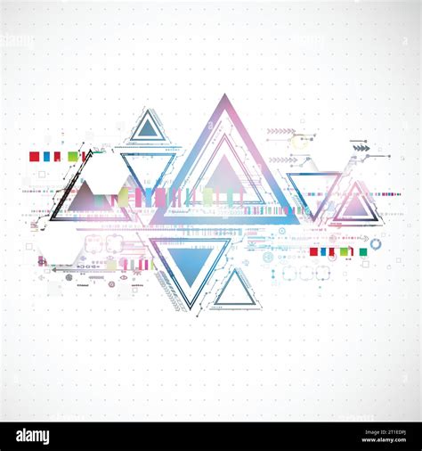 Abstract Technology Triangle Background Vector Stock Vector Image