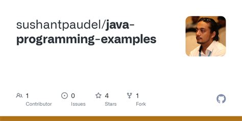 GitHub Sushantpaudel Java Programming Examples