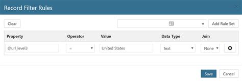 Creating Record Filters