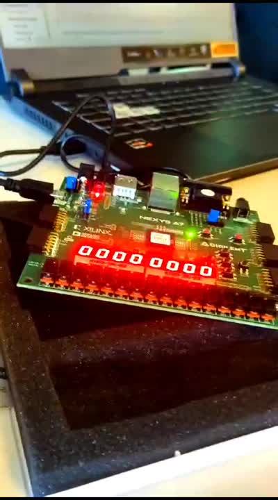 Samet Kargın On Linkedin Fpga Seven Segment Display Control With Digilent Xilinx Nexys A7