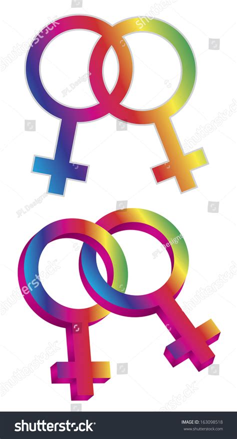 Female Gender Symbols Same Sex Intertwined Stock Illustration 163098518 Shutterstock