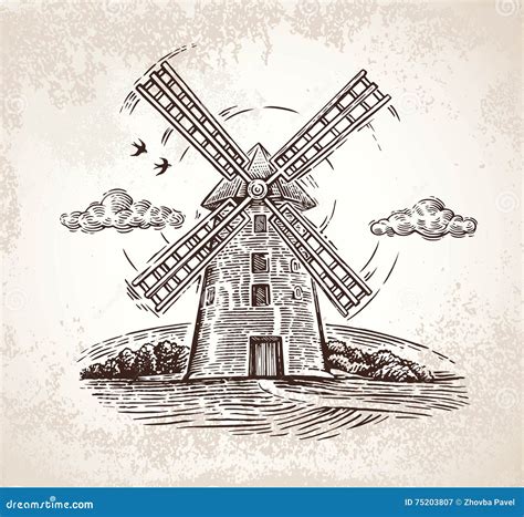 Windmill Style Circle Infographic Template For Graphs Charts Vector Illustration