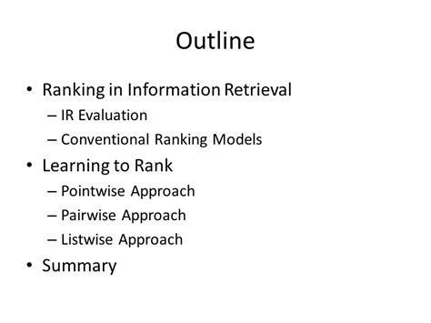 learning to rank for information retrieval ppt download