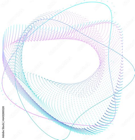 Big Data Network Connection Structure Data Transmission Abstract Wave Figure Made Of Colored
