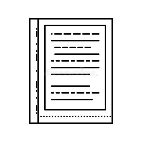 Page Document File Line Icon Vector Illustration Stock Vector