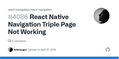 React Native Navigation Triple Page Not Working · Issue 4086 · React