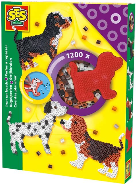 Strijkkralenset Ses 1200 Stuks Hond 00754 00753