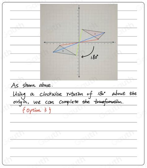 Solved Which Transformation Would Take Figure A To Figure B A Clockwise Rotation Of 270° About