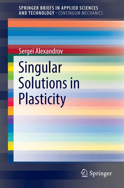 Singular Solutions In Plasticity Premiumjs Store