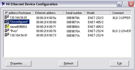 Viewing Network Settings Ni Serial Hardware And Software Documentation