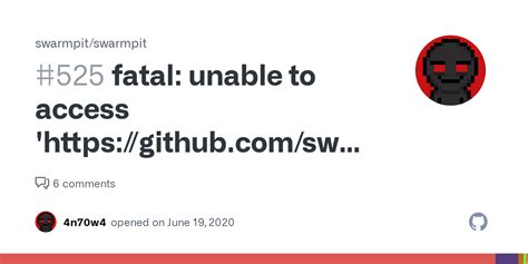 Fatal Unable To Access Swarmpitswarmpit Could