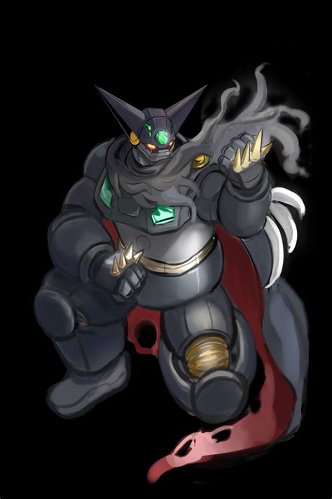 Magett Black Getter Getter Robo Shin Getter Robo Absurdres Highres Arm Blade Armor Black