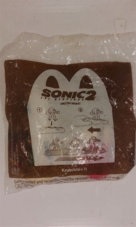 2022 Mcdonalds Happy Meal Sonic 2 The Hedgehog Knockles Ii Collectible