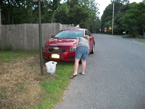 Toni Covering Up Dent On Rent A Car
