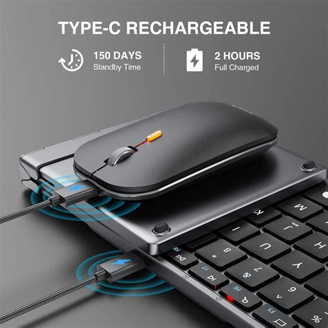 Protoarc Xkm01 Foldable Rechargeable Wireless Keyboard And Mouse