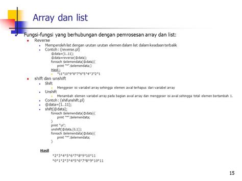 Pemrograman Web Perl Ppt Download