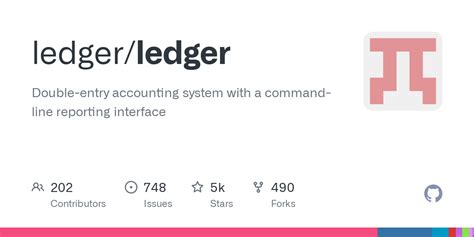 Github Ledgerledger Double Entry Accounting System With A Command Line Reporting Interface