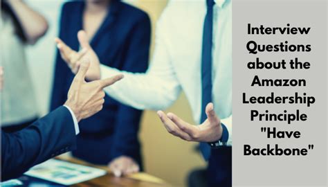 How To Answer Amazon Have Backbone Disagree And Commit Interview