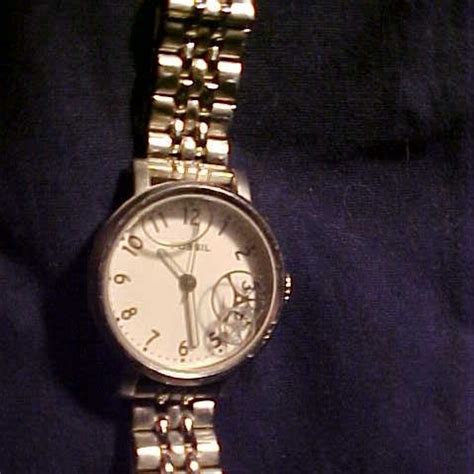 Rare Floating Gears Liquid Fossil Watch Jr 9950 250903 Vintage Needs New Battery Watchcharts