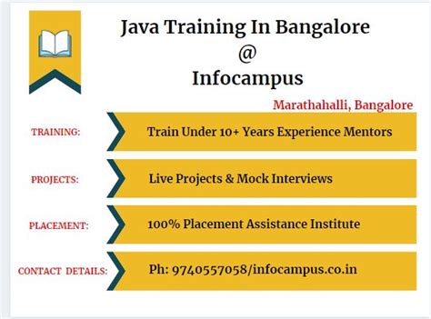 java training in bangalore java course in bangalore