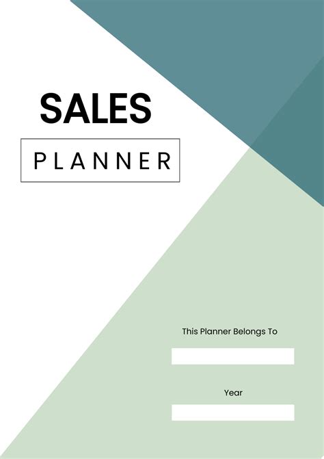 Free Simple Sales Planner Template Edit Online And Download