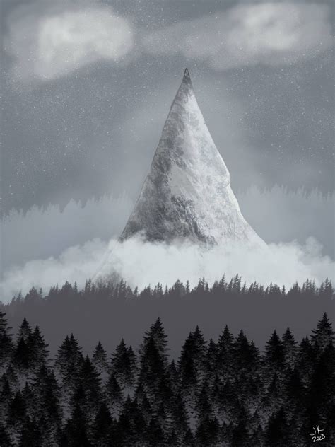 First Time Posting Landscape In Procreate Drawing