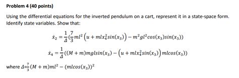 solved problem 4 40 ﻿points using the differential