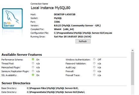 C Mysql Database Not Showing Up In Mysql Workbench When Querying All Databases Stack Overflow