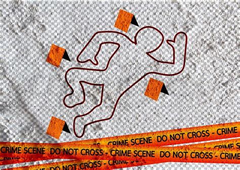 Crime Scene Danger Tapes Illustration On Wall Texture Backgr Colourbox
