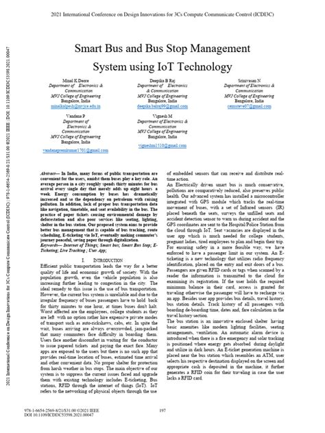 Iot Smart Bus Management System Pdf