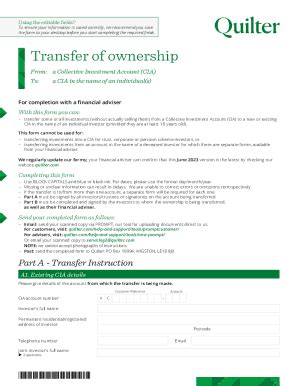 Fillable Online Transfer Of Ownership Fax Email Print PdfFiller