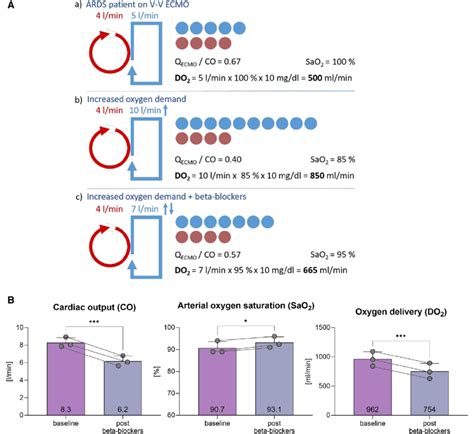 A Schematic Representation Of ECMO Flow And Cardiac Output Red Download Scientific Diagram