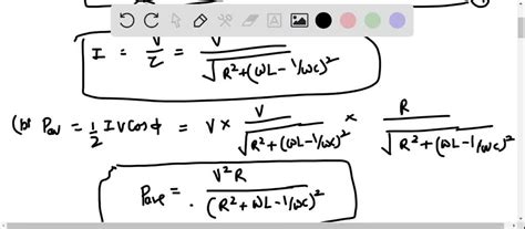 SOLVED An L R C Series Circuit Is Connected To An Ac Source Of Constant Voltage Amplitude V And