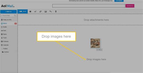 Inserting Images Inline With AOL Mail