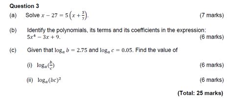 solved question 3 a ﻿solve x 27 5 x 37 7 ﻿marks b