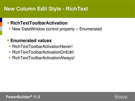 PowerBuilder 11 5 Geared Up For Accelerated Development Ppt Download