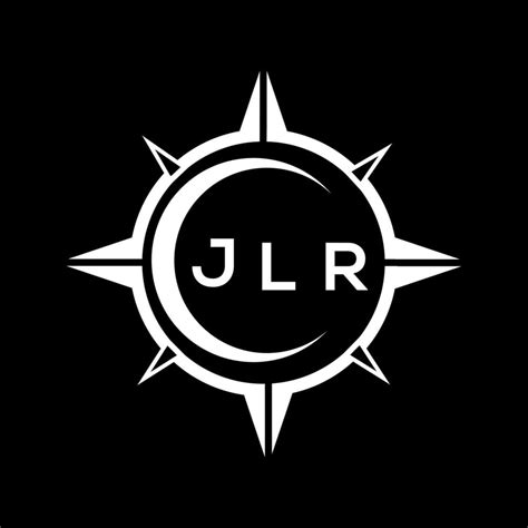 Jlr Abstract Technology Circle Setting Logo Design On Black Background