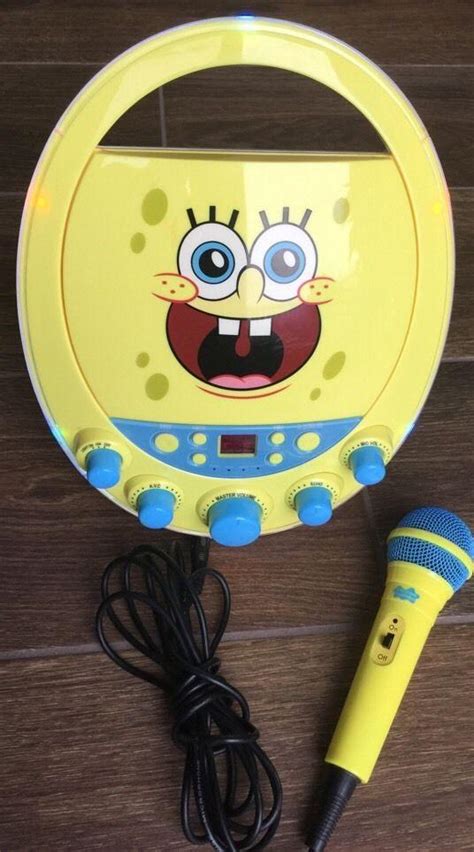 Spongebob Squarepants Cd Player Karaoke Singing Machine Free Shipping 1822878019
