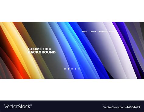 Fluid Color Gradients With Dynamic Wave Line Vector Image