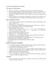 5 Java Programming Rules And Guidelines Pdf Java Programming Rules And Guidelines Java