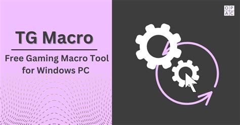 Tg Macro Free Gaming Macro For Windows Pc