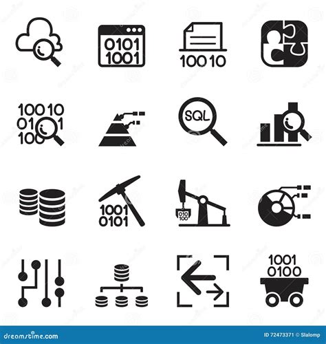 Data Mining Technology Data Transfer Data Warehouse Diagram Icon