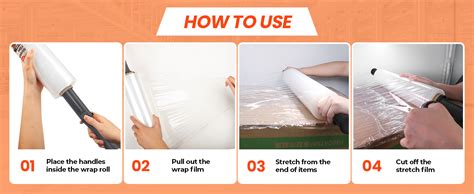 Munbyn Shrink Wrap Stretch Wrap With Handles Stretch