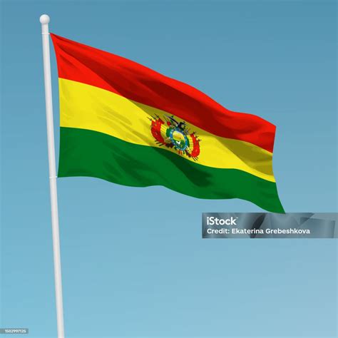 깃대에 볼리비아의 국기를 흔들고 있다 독립 기념일 템플릿 강철에 대한 스톡 벡터 아트 및 기타 이미지 강철 공란 광고 Istock